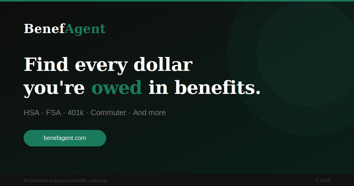 HSA & FSA Eligible Expenses 2026: The Complete List — BenefAgent